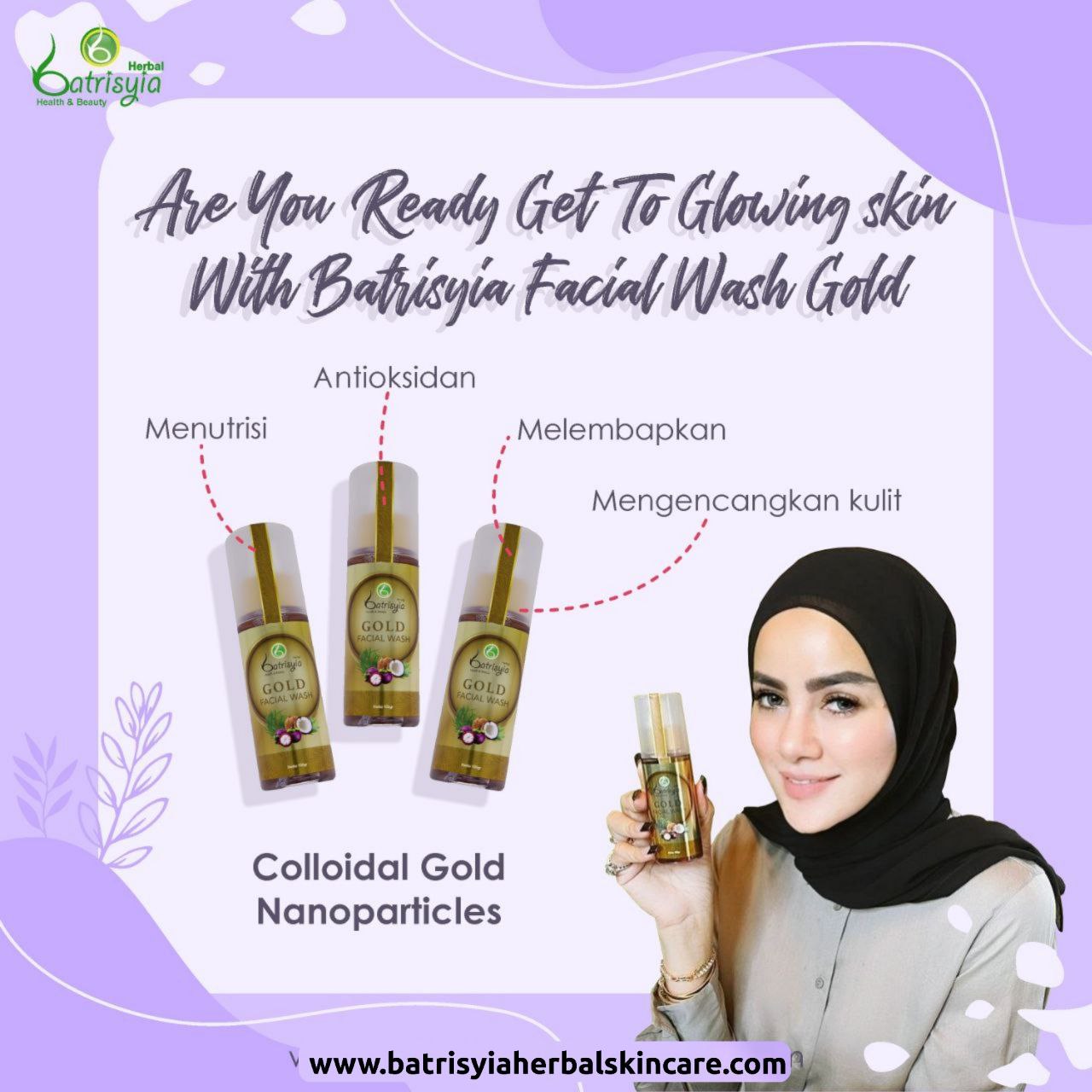 Facial Wash Gold | Batrisyia Herbal